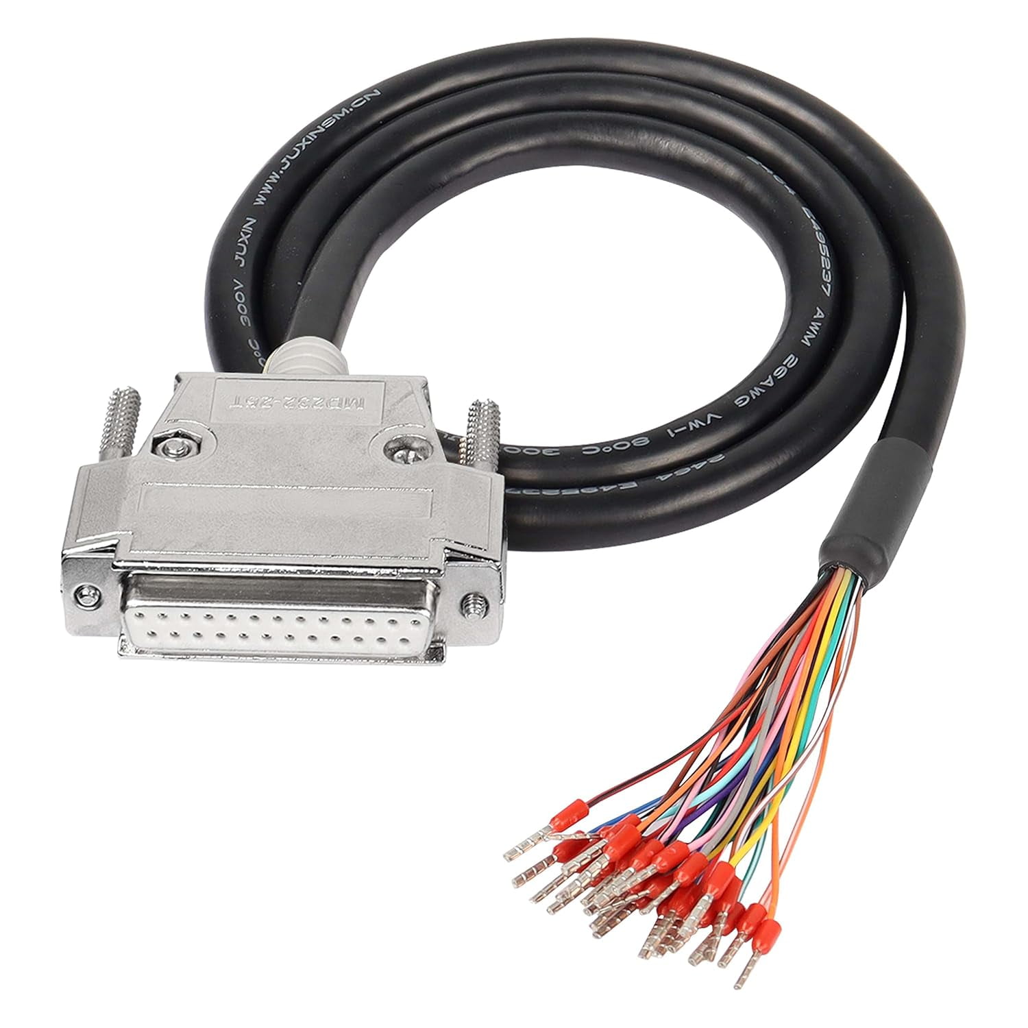 DB25 Connector Adapter RS232 25 Pin Serial Extension Cable Solderless ...