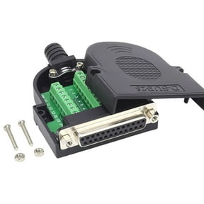 Serial Port DB9 Female RS232 Connector to Terminal Board Module w/Hood ...