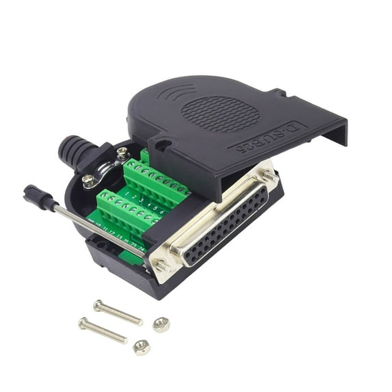 DB25 D SUB 25 Pin Female Male Adapter Copperded Contacts Industrial ...