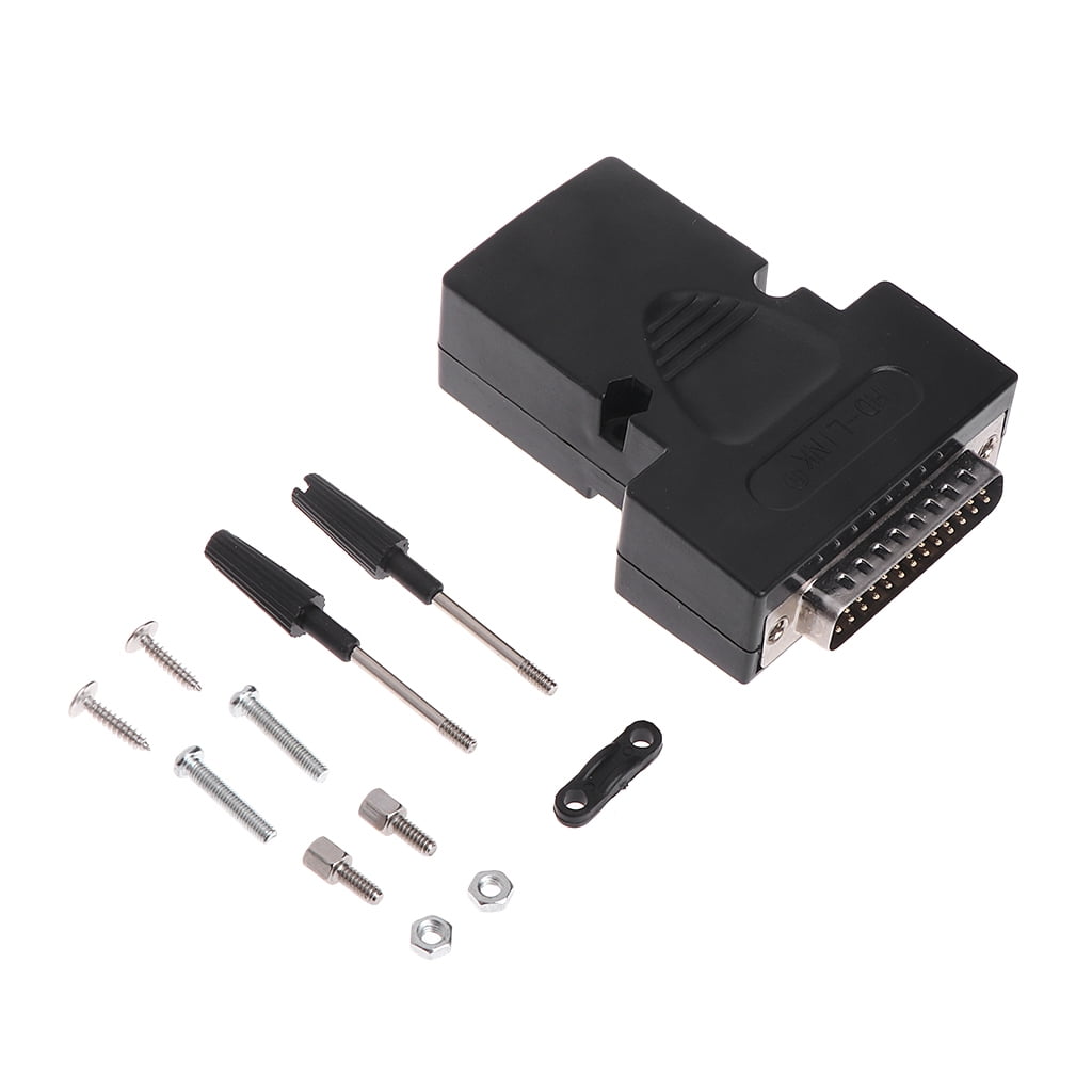 DB25 Male/Female Screw D-SUB 25Pin Plug Terminal Solderless Connector ...