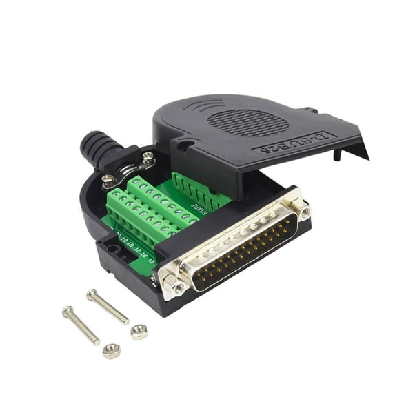 DB25 Port Terminal Block Adapter RS232 Joint Thin Profile Shell ...