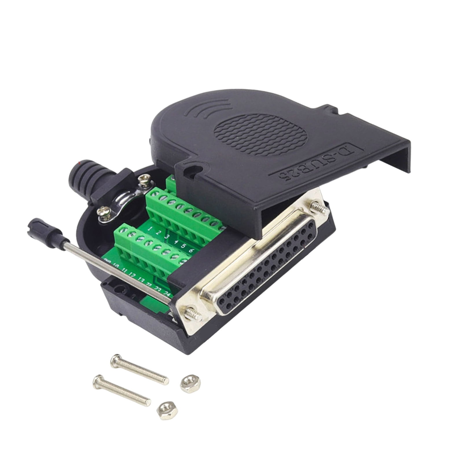 DB25 Port Terminal Block Adapter RS232 Joint Thin Profile Shell ...