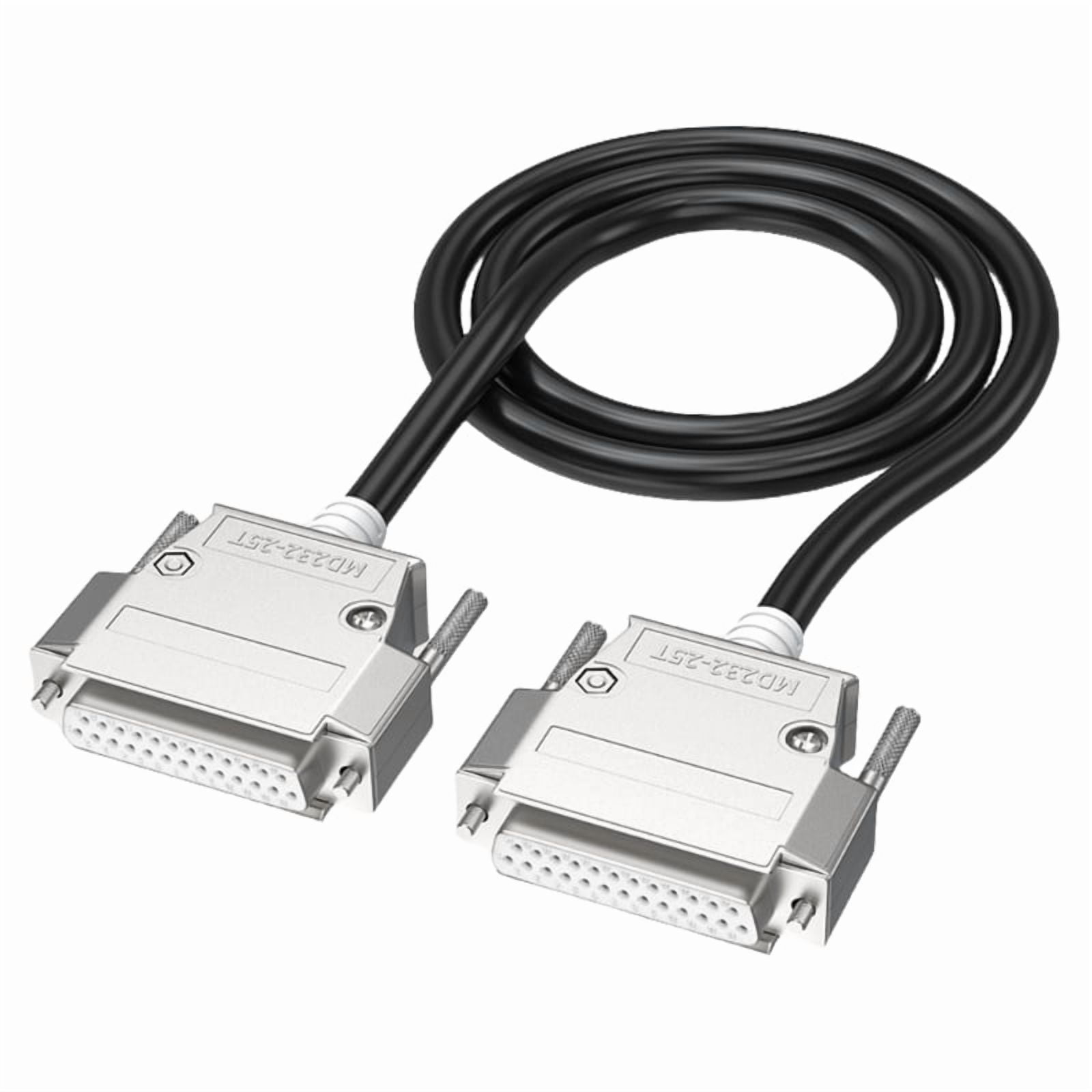 DB25 RS232 Extension Cable Double Shielding 26AWG Parallel Port Serial ...