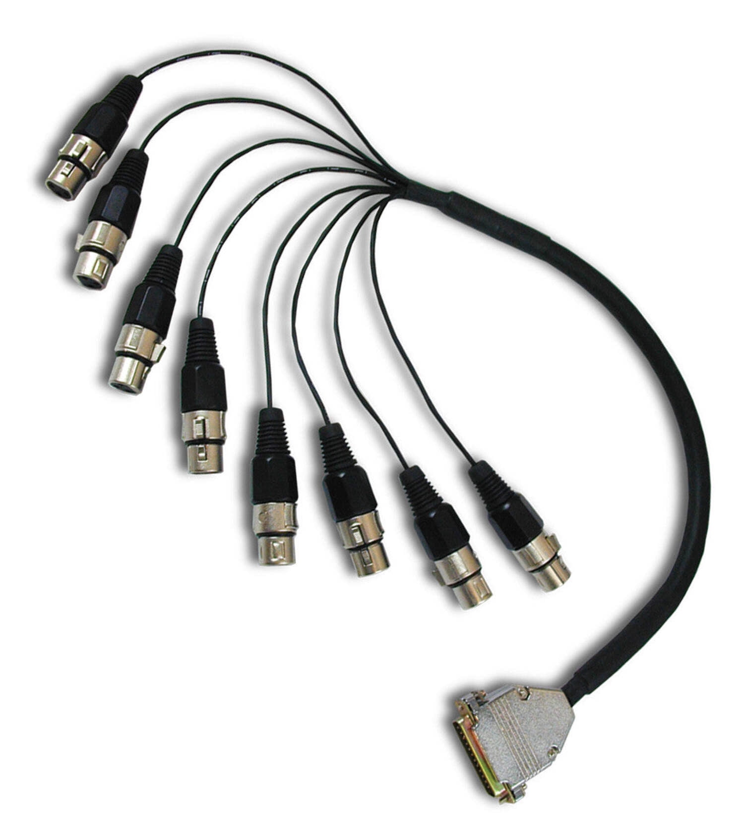 DB25 to 8 Channel 1/4" TRS Male Analog Audio Cable - Walmart.com