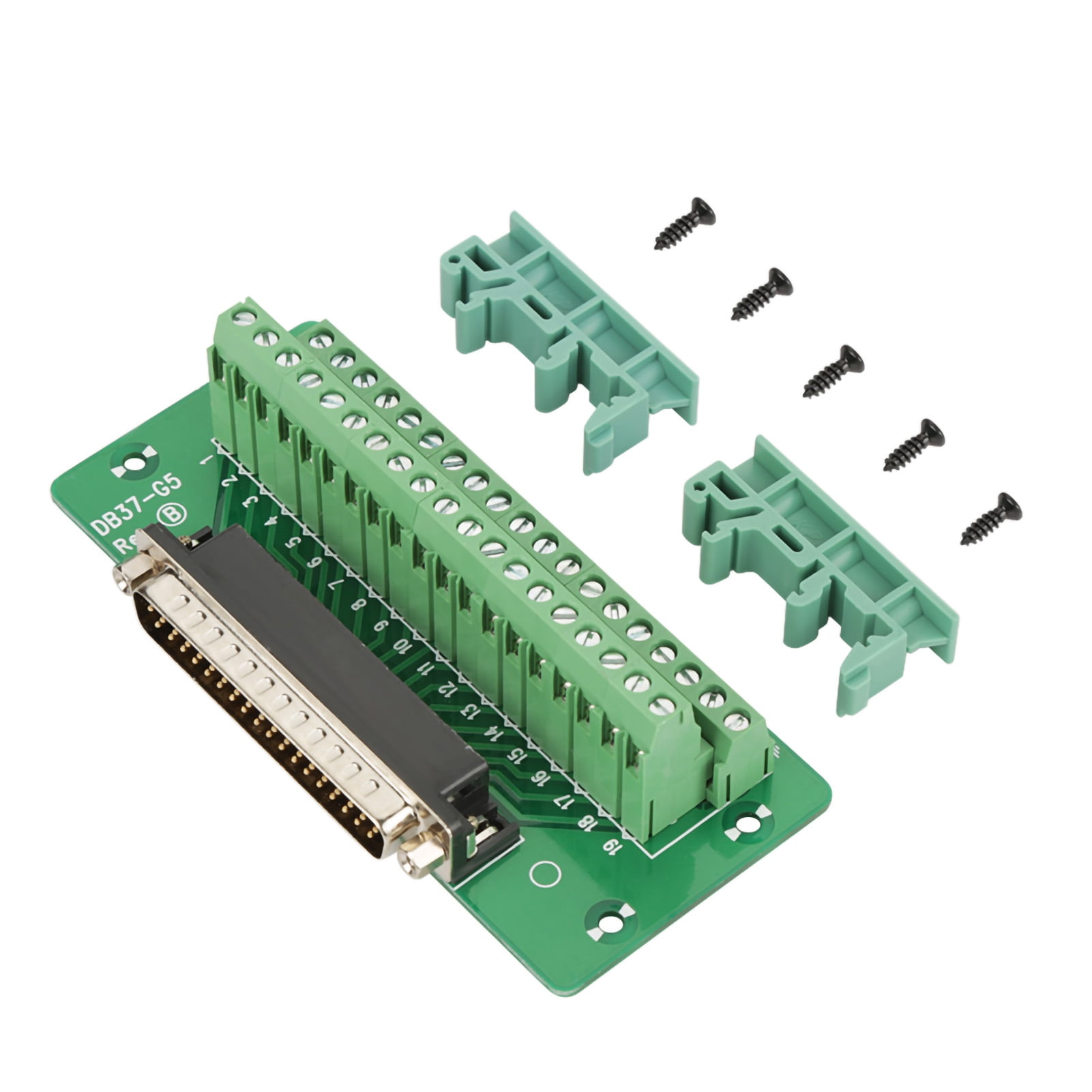 DB37 DIN Rail Mount Interface Module Connector Terminal Breakout Board ...