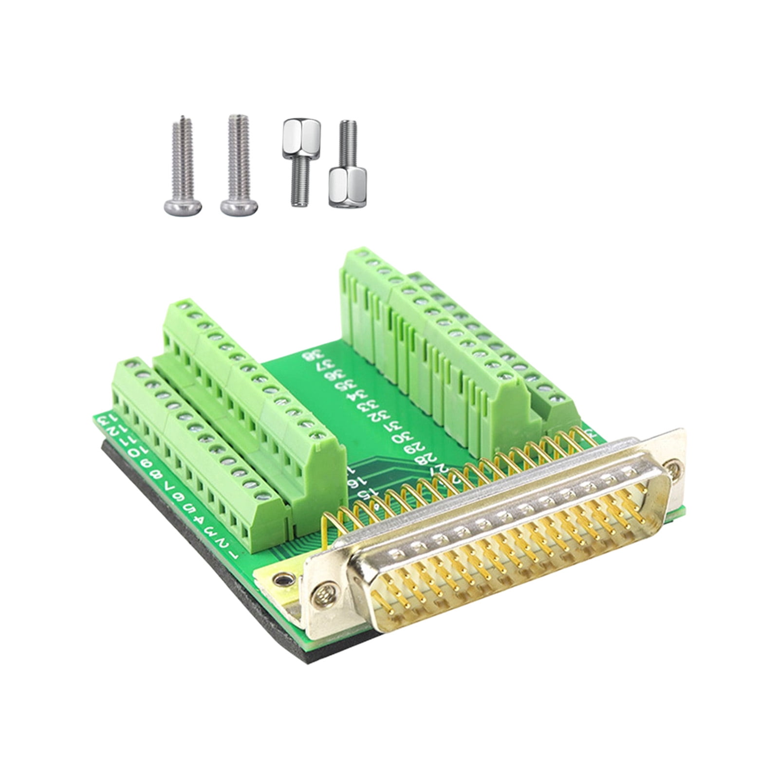 DB50 Terminal Board Connector Plug 50Pin DB50 Female Male Needle Plug Adapter Easy Installation ...