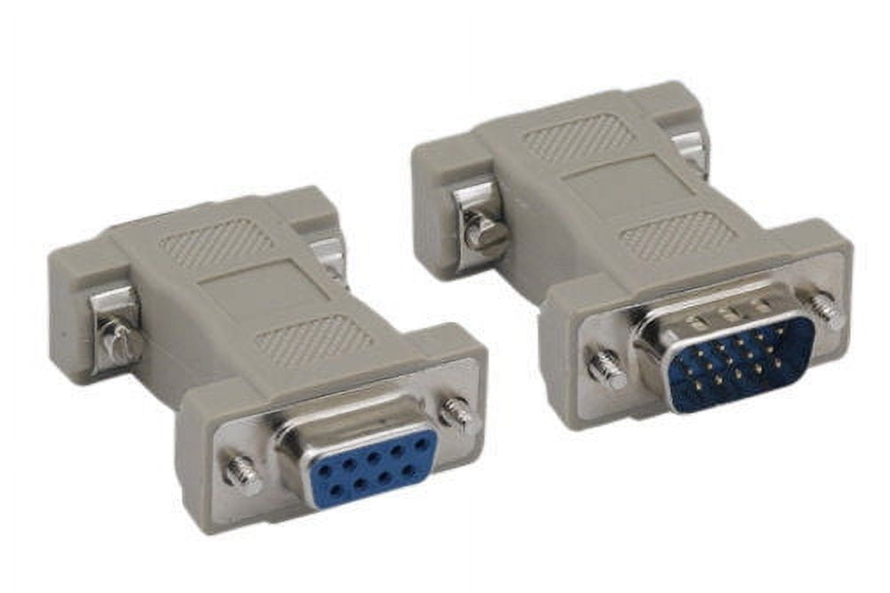 DB9 9 Pin Female to HD15 HDD15 15 Pin Male, Male to Female M/F Molded ...