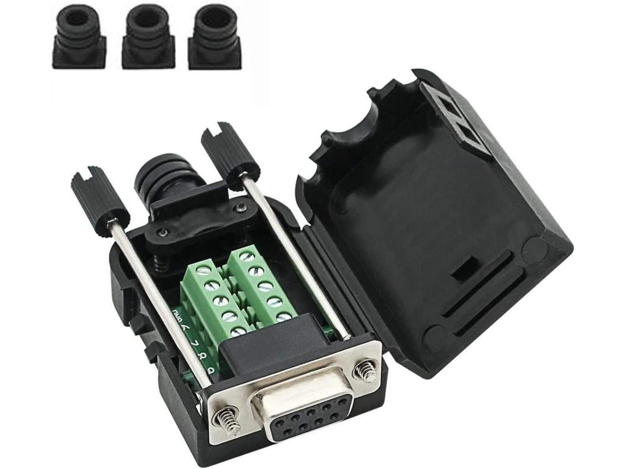DB9 Breakout Connector to Wiring Terminal RS232 D-SUB Male Serial ...