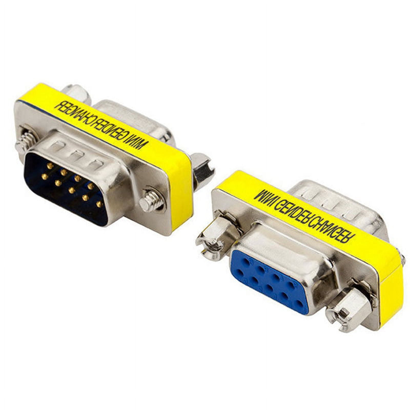 DB9 Computer Video Adapter DB9 Male to Female Serial Port to Hole 9 Pin ...