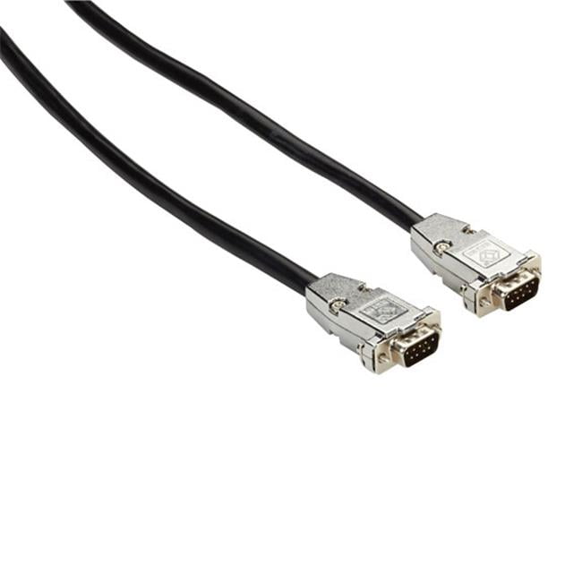 DB9 Extension Cable with EMI-RFI Hoods - Male-Male, Black - 5 ft ...