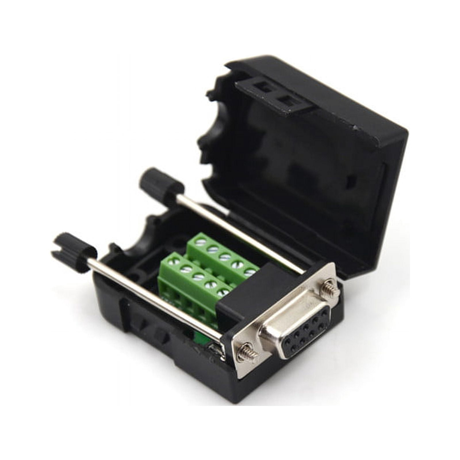 DB9 Female D-Sub 9 Pin Plug Breakout Terminals Solderless Nut Type ...