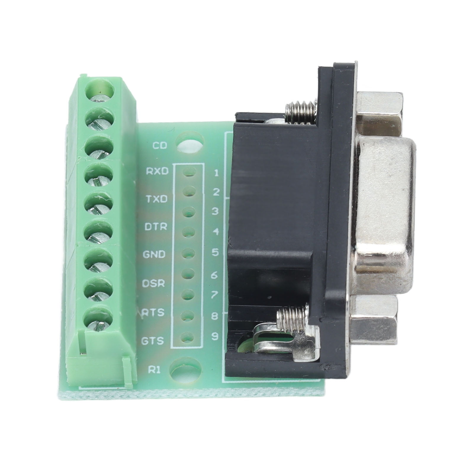 DB9 Female Terminal Breakout Board 9 Position Screw Adapter for RS232 ...
