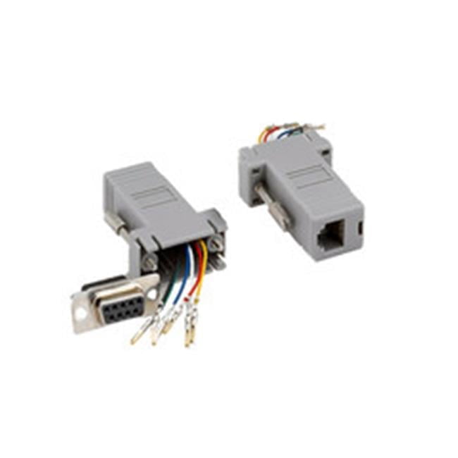 DB9 Female to RJ12 Modular Adapter, Gray - Walmart.com