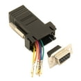DB9-Female to RJ45 (8 wire) RS232 Modular Adapter, Black - Walmart.com