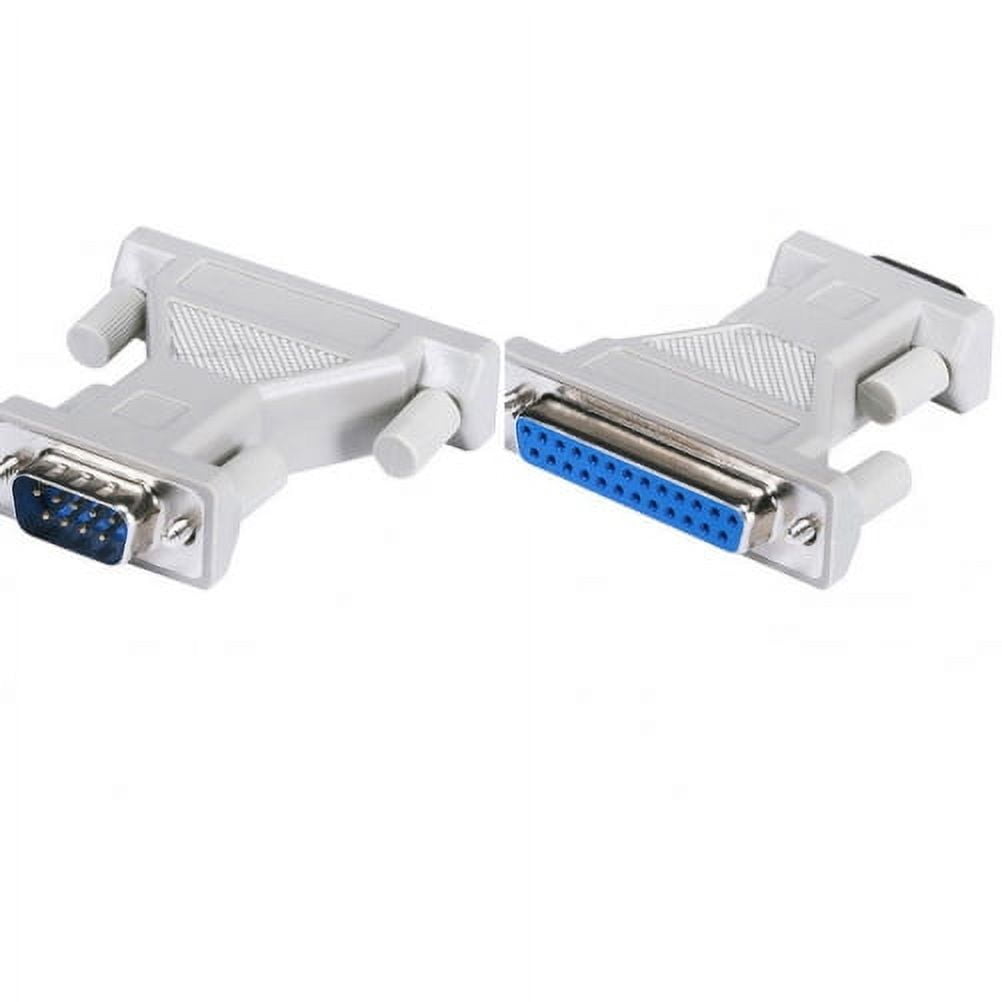 DB9 Male 9-Pin to DB25 Female 25-Pin Serial Adapter - Walmart.com