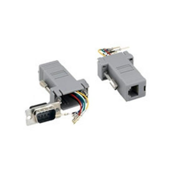 DB9 Male To RJ12 Jack Modular Adapter, Gray - Walmart.com