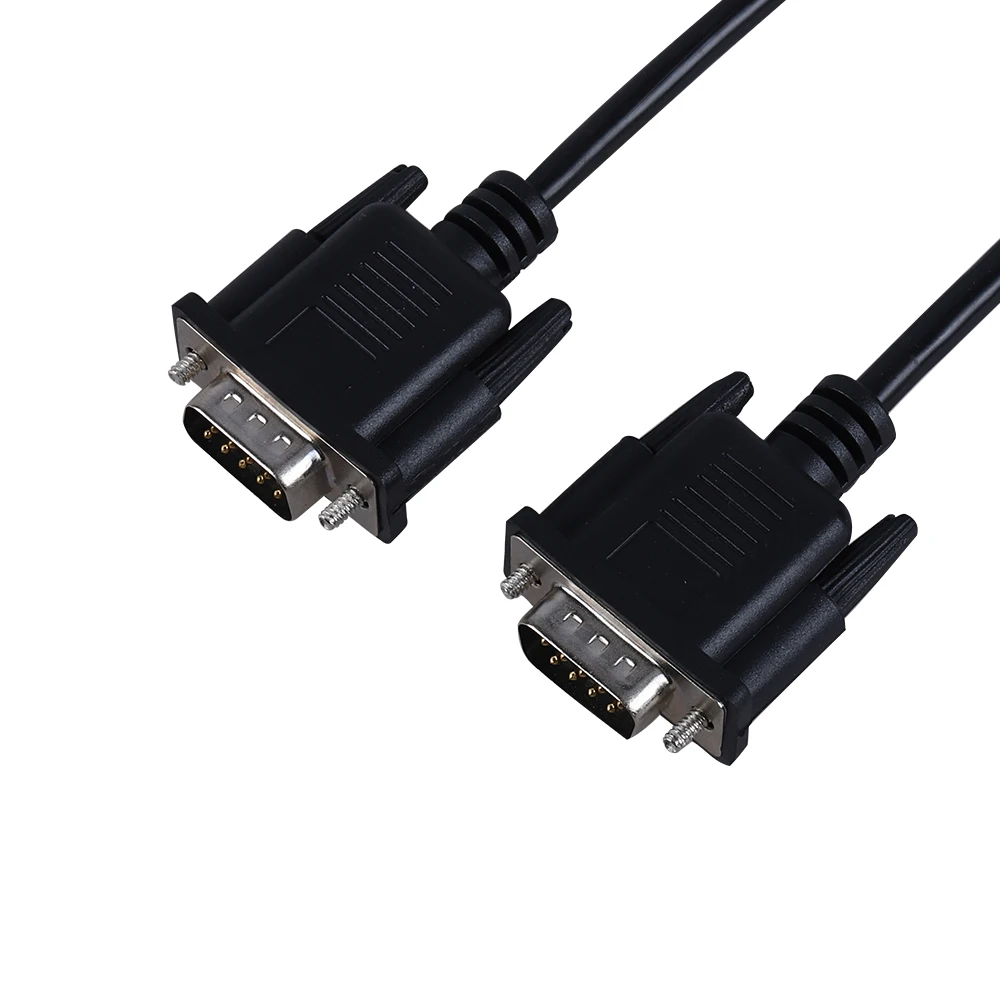 DB9 Pin Serial Cable Extended Wire RS232 COM Female to Female Male to ...
