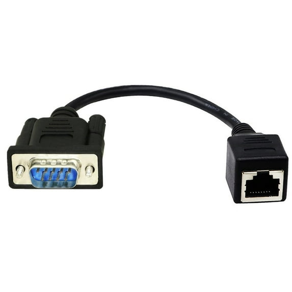 DB9 RS232 to RJ45 Extenders DB9 9Pin Port Female Male to RJ45 CAT5 ...