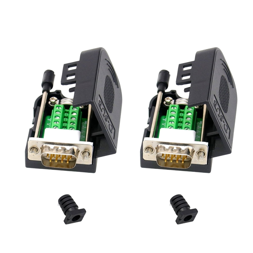 DB9pin RS232 Adapters Set 9Pin Module Connectors for PLC Instrument PVC ...