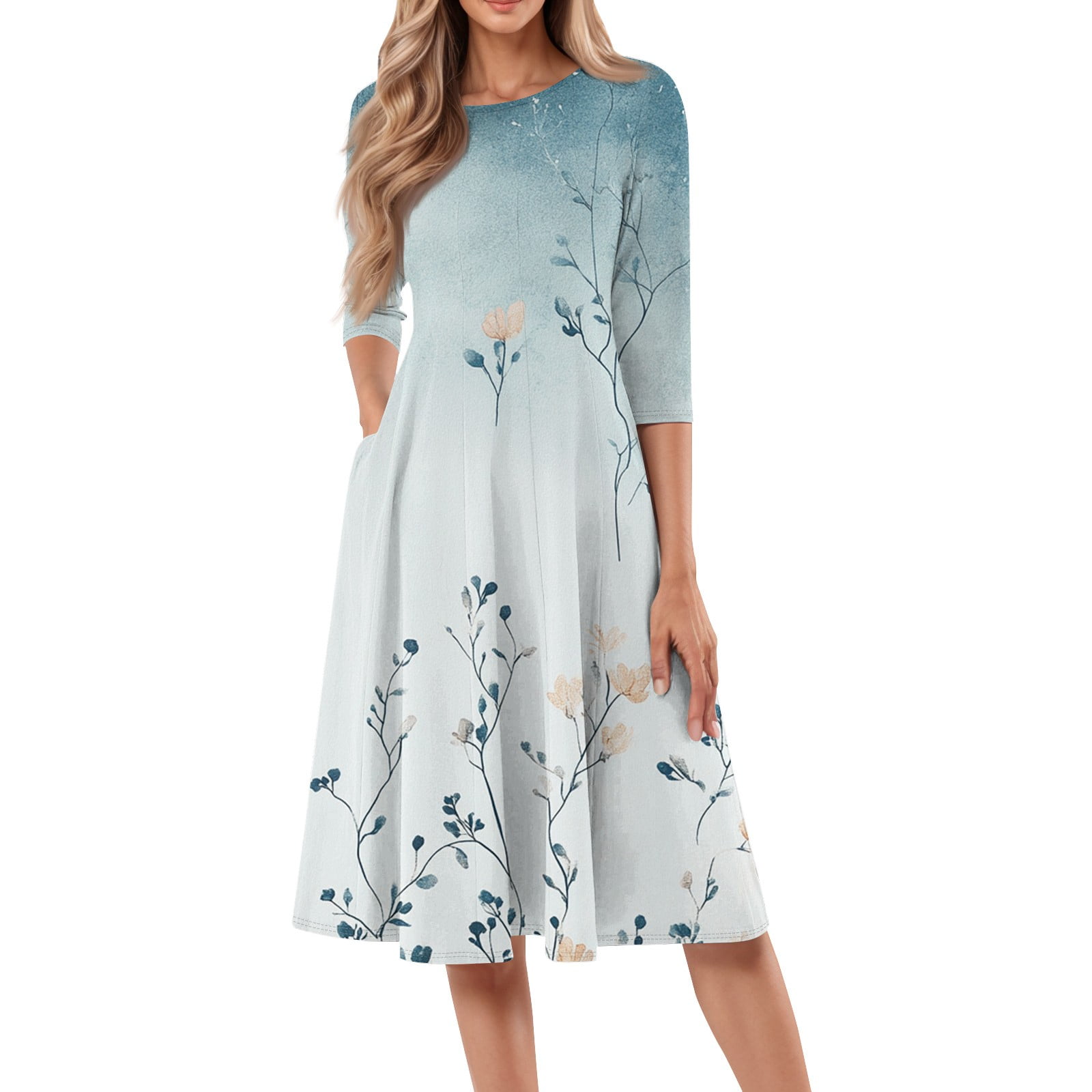DBAIXID Beach Dresses for Women 2025, Summer Trendy Floral Dress ...