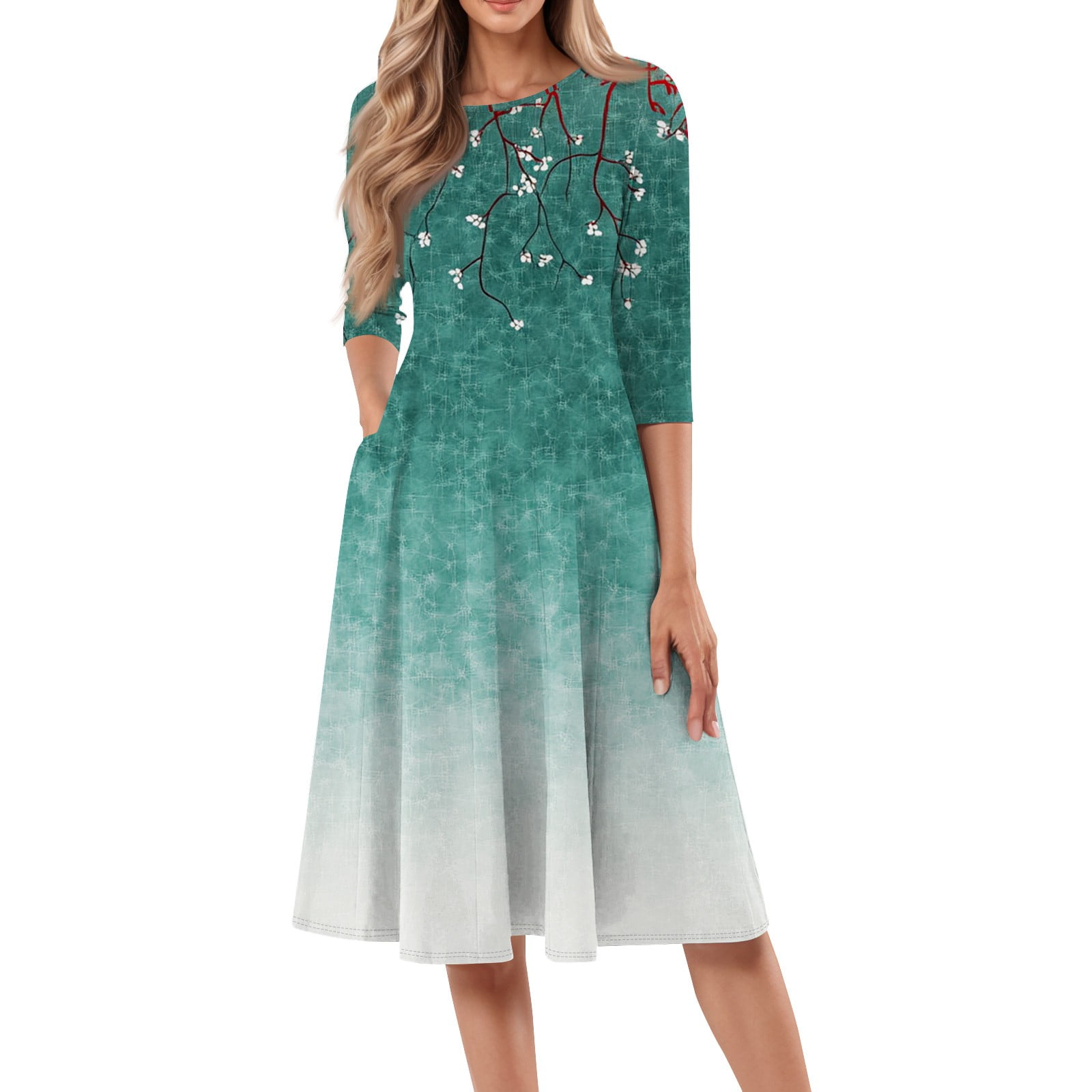 DBAIXID Floral Summer Dresses for Women 2025, Beach Trendy Floral Dress ...