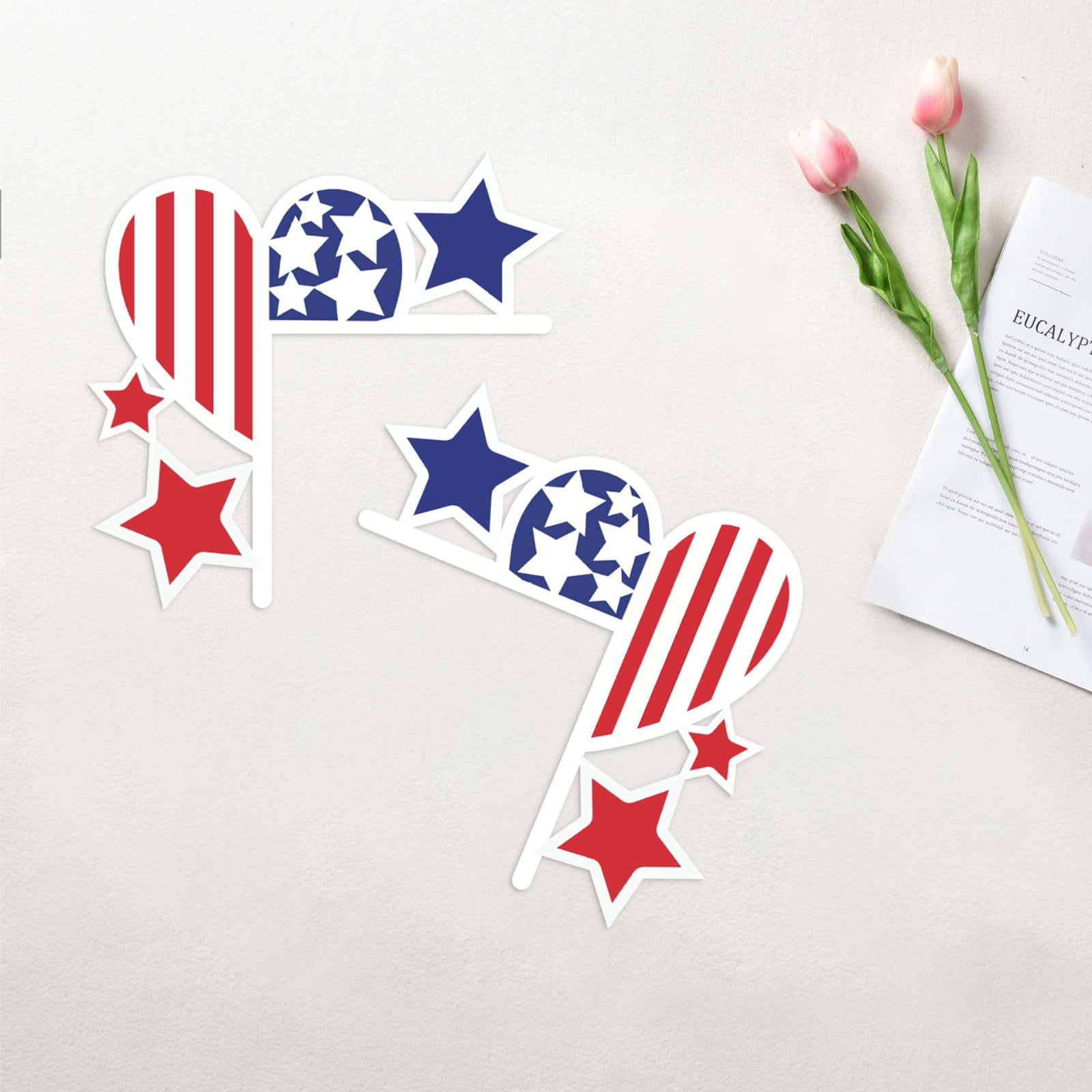 DBAIXID Independence Day Gnome Wooden Door Corner Frame Decor, 4th of ...