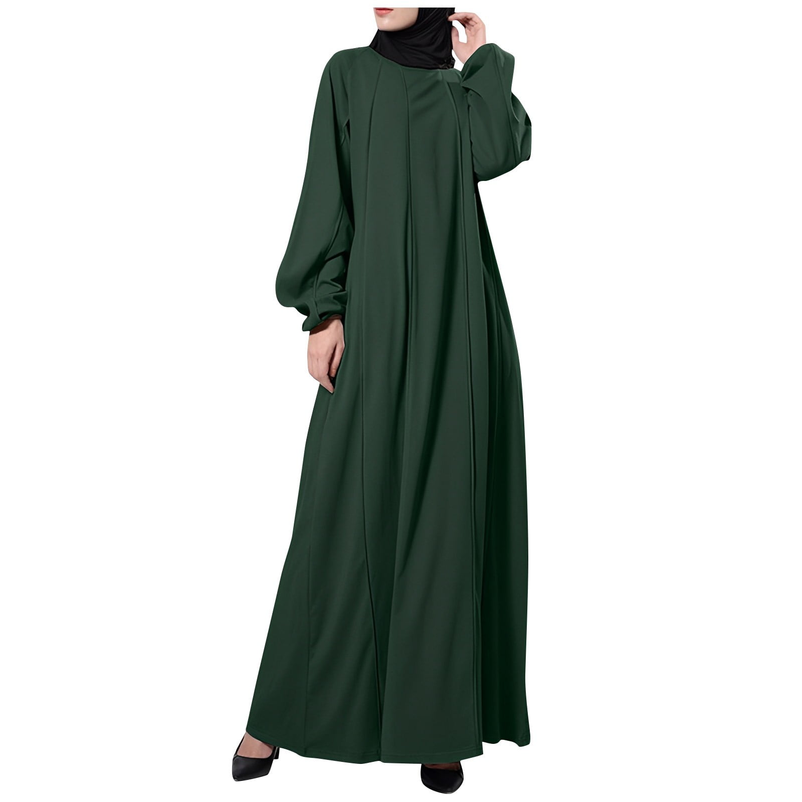 DBAIXID Middle East Arabian Robe Muslim Dresses for Women Abaya Button ...
