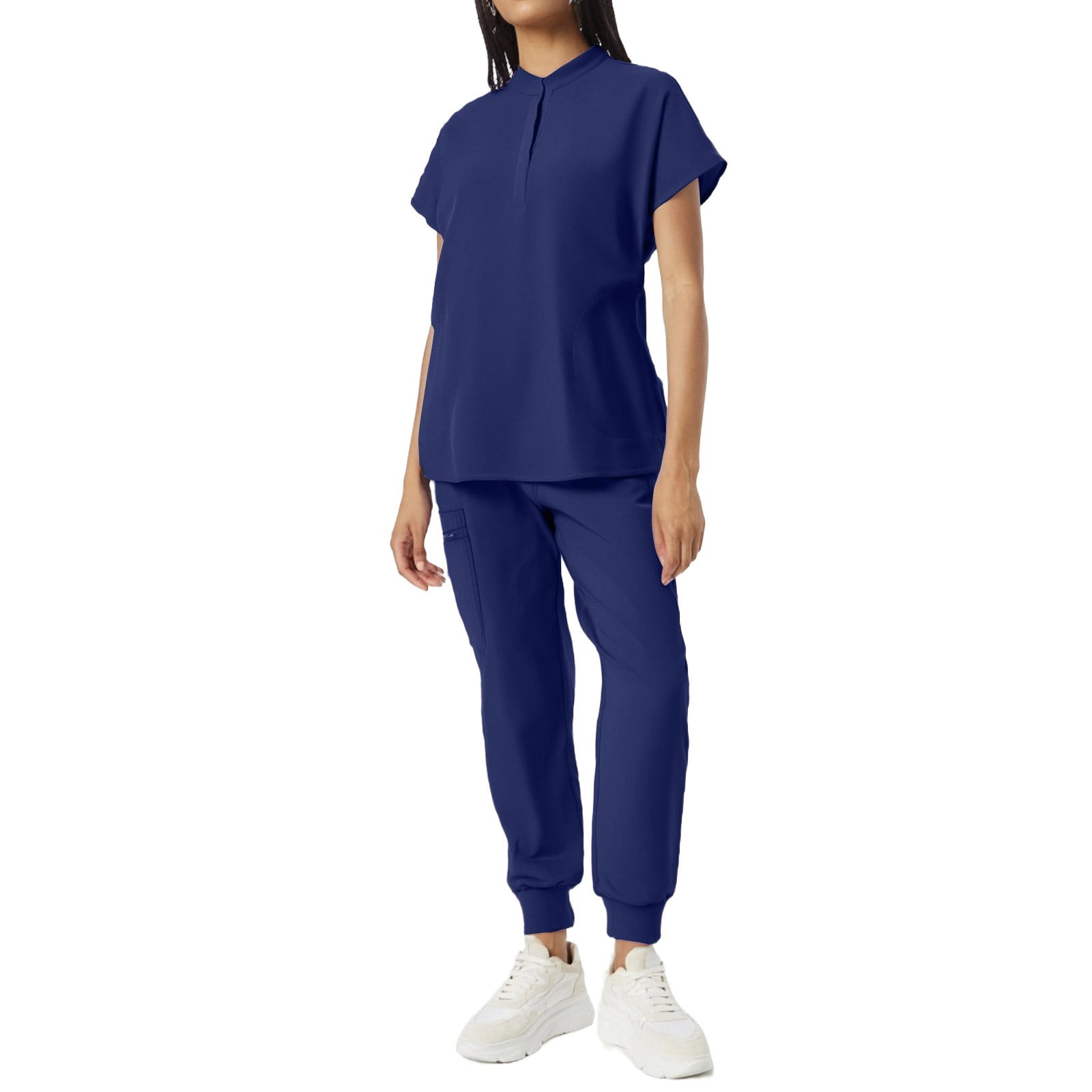 DBAIXID Scrub Uniforms for Women Set Petite Plus Size V Neck ...