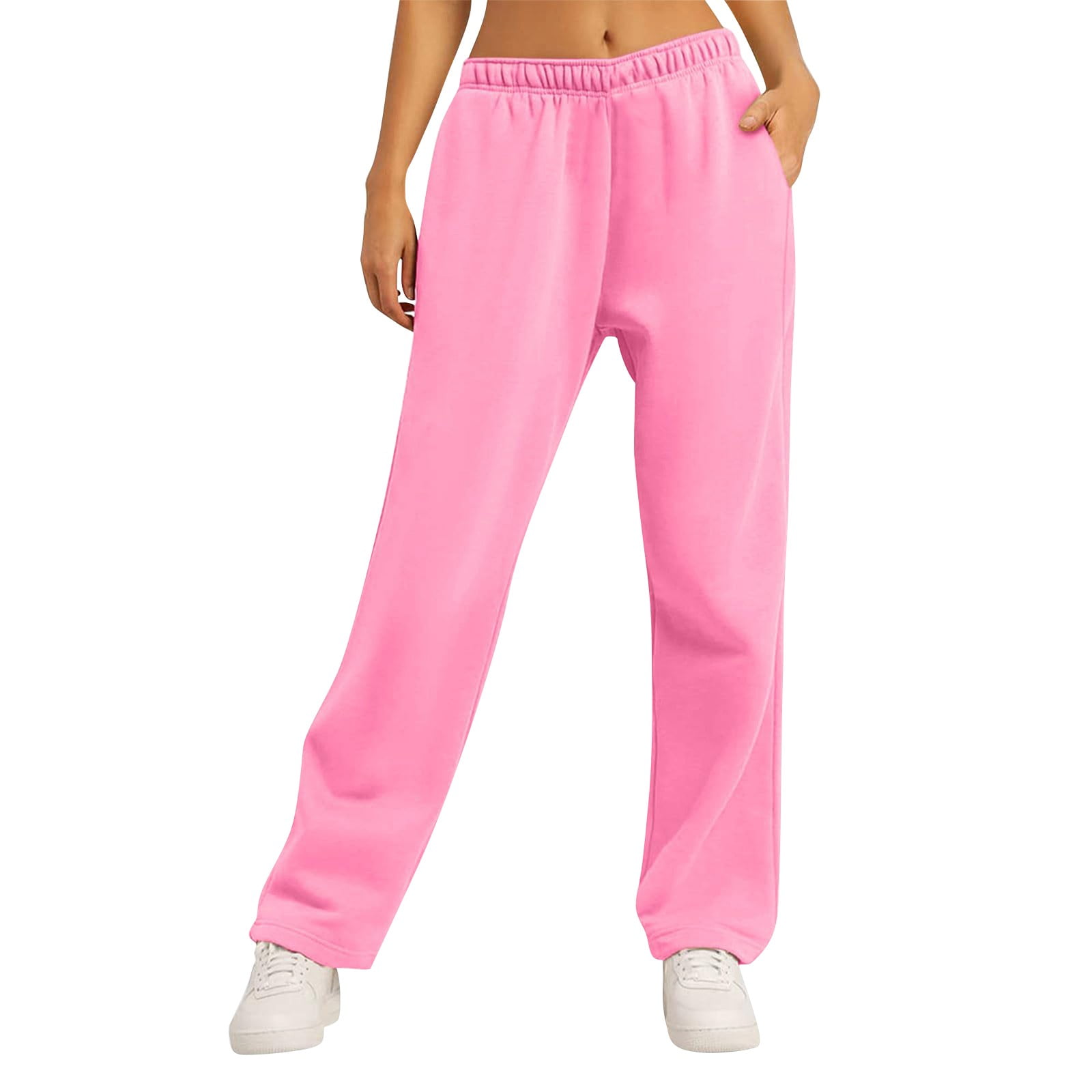 DBAIXID Women's 34" Inseam Tall Cotton Sweatpants with Pockets (No ...