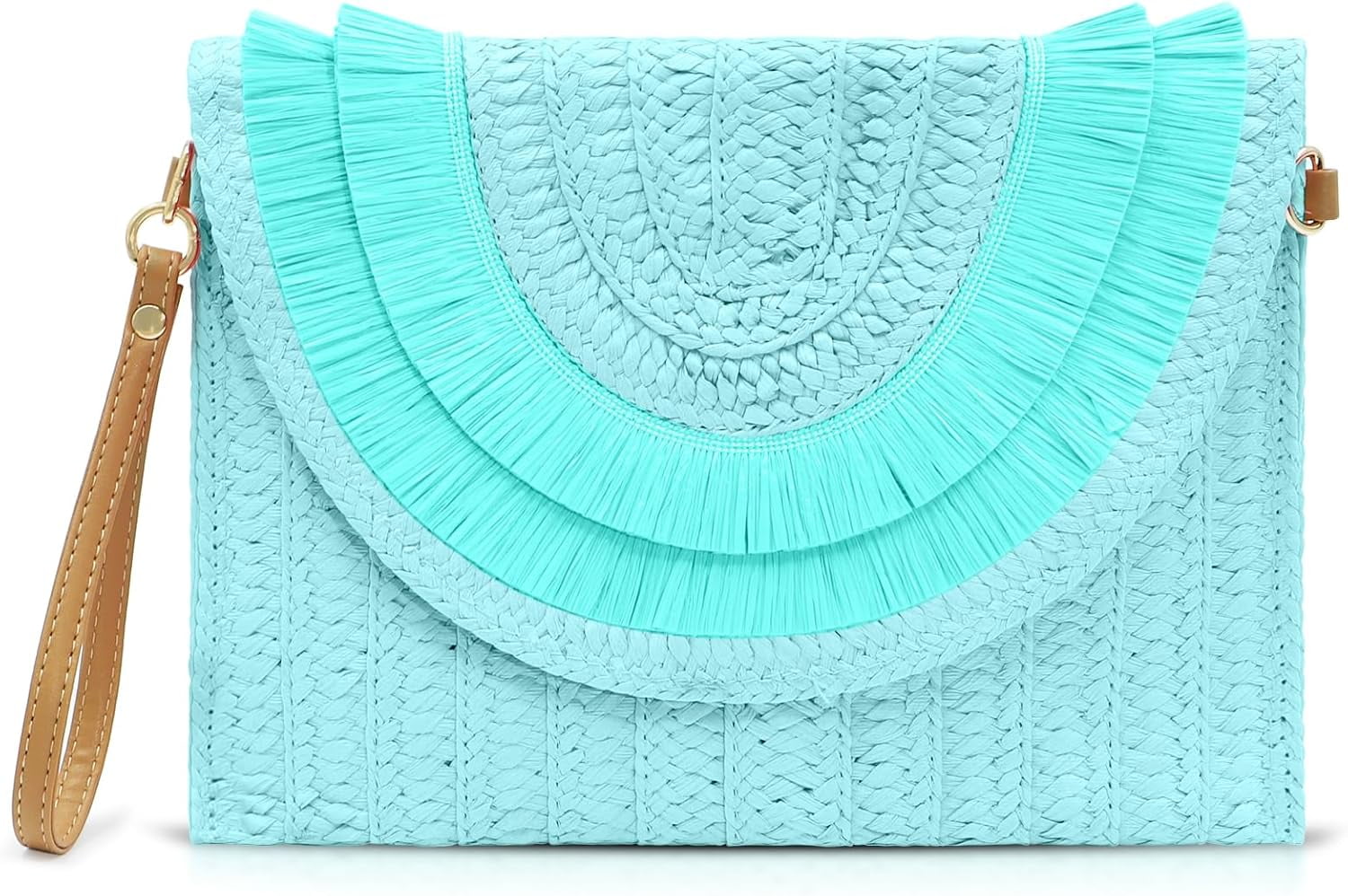 DBDlailai Crossbody Bags for Women, Straw Clutch Purses, Bohemian ...