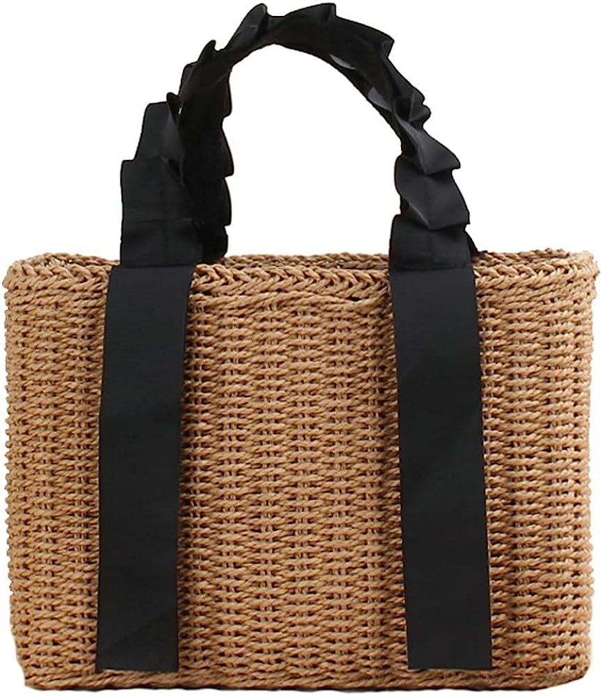 DBDlailai Tote Bag for Women Straw Purses and Handbags Small Straw Tote ...