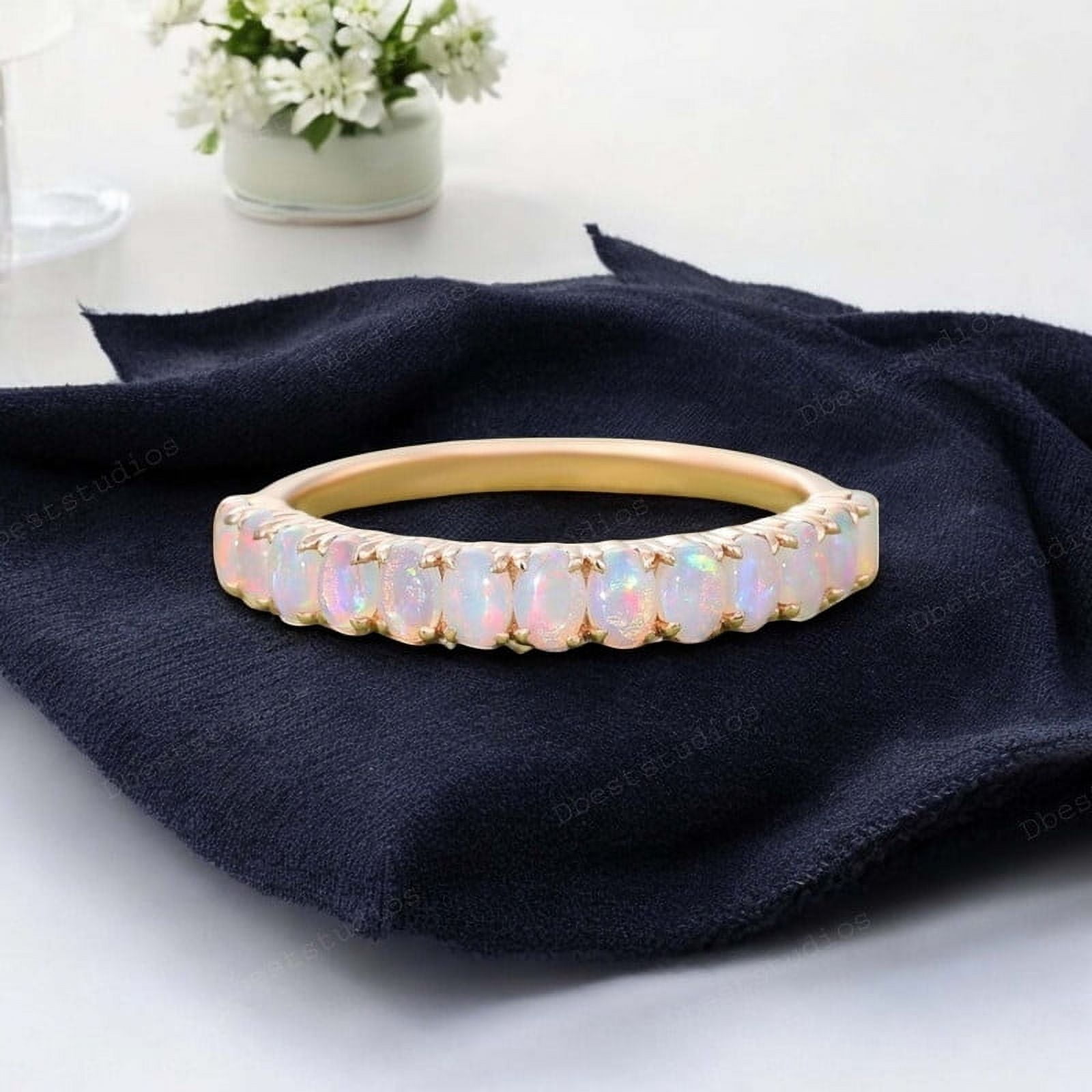 DBESTSTUDIOS 2 MM / Round Cut Natural Moonstone Enhancer Ring Diamnod ...