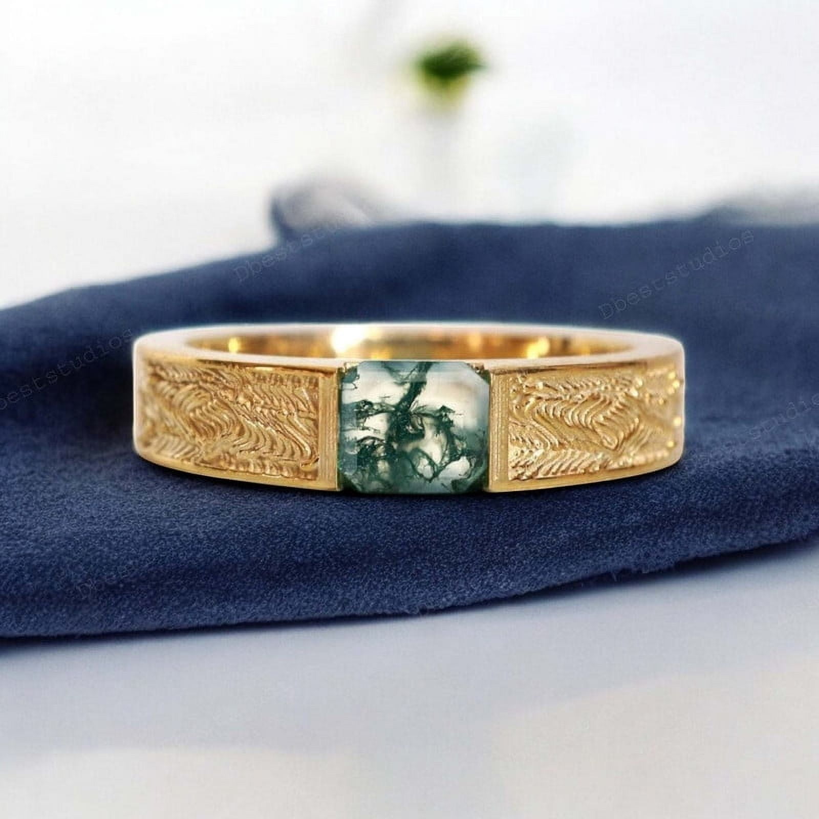 DBESTSTUDIOS / Oval Cut Fire Opal Wedding Band Half Eternity Matching ...