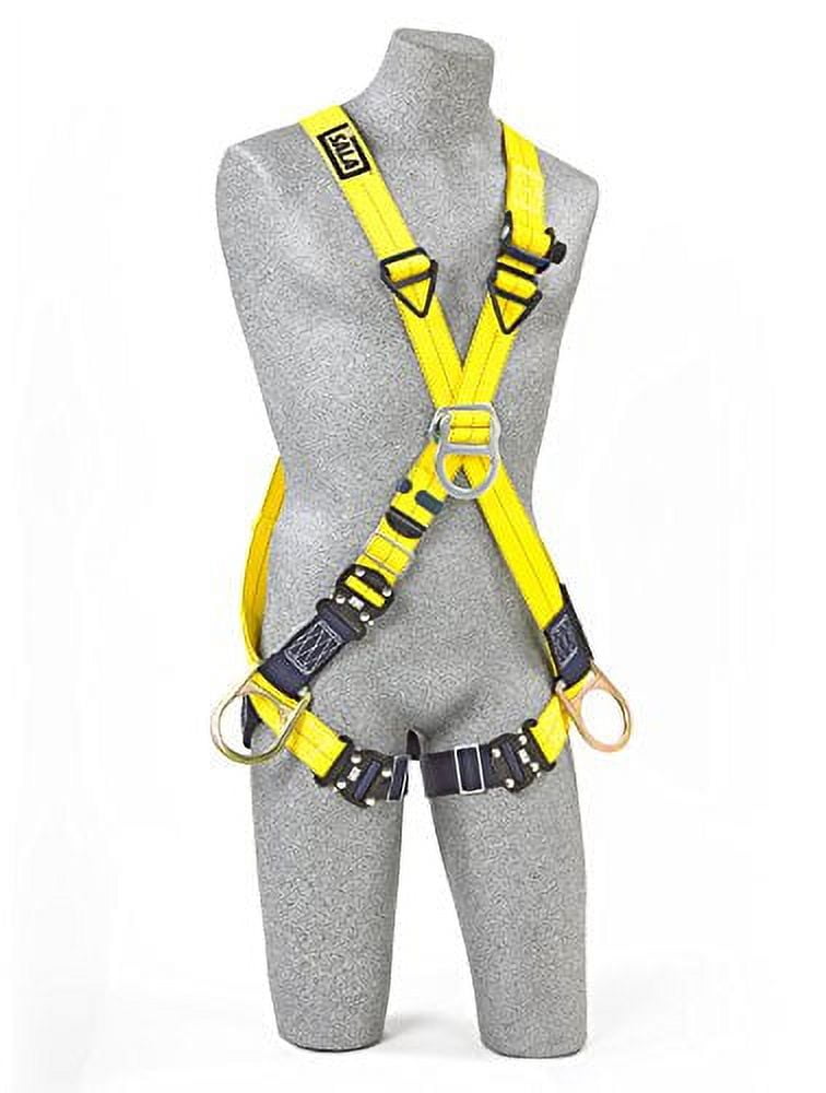 DBI/Sala 1110725 Delta Cross-Over Style Full Body Harness, Navy/Yellow ...