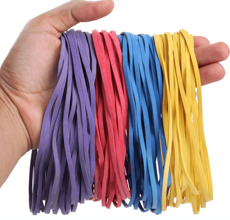 DBOO 120 Pack Large Rubber Bands, Assorted Color Big Rubber Bands ...