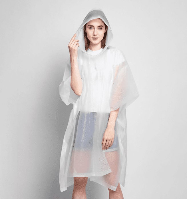 DBOO 2 Pack of Rain Ponchos for Adults Reusable Ponchos for Adults ...