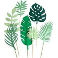 DBOO 7 PCS Tropical Leaves Cake Topper Tropical Wedding Cake Topper ...