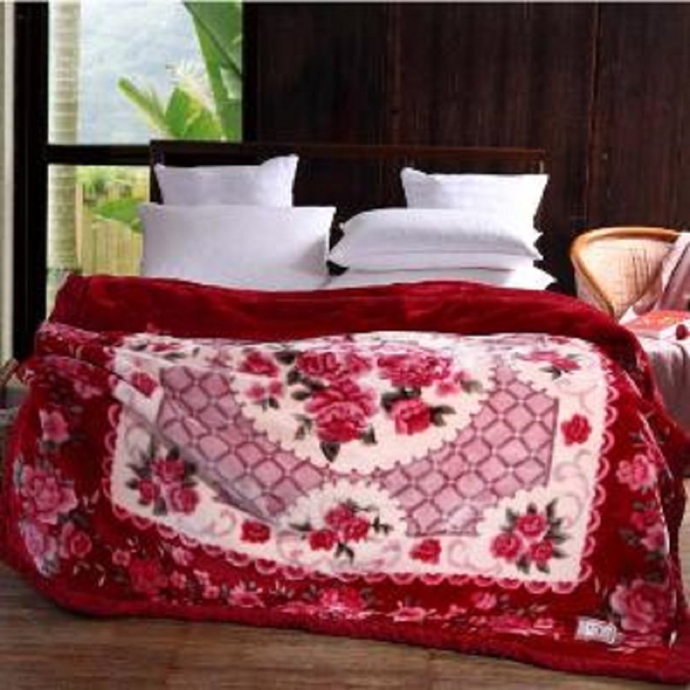 DBOZE Warm Heavy Plush Korean Style Mink Winter Organic Blanket, 2 Ply ...