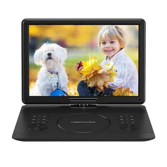 DBPOWER Portable DVD Player 14.1" HD Swivel Screen - Region Free, USB ...