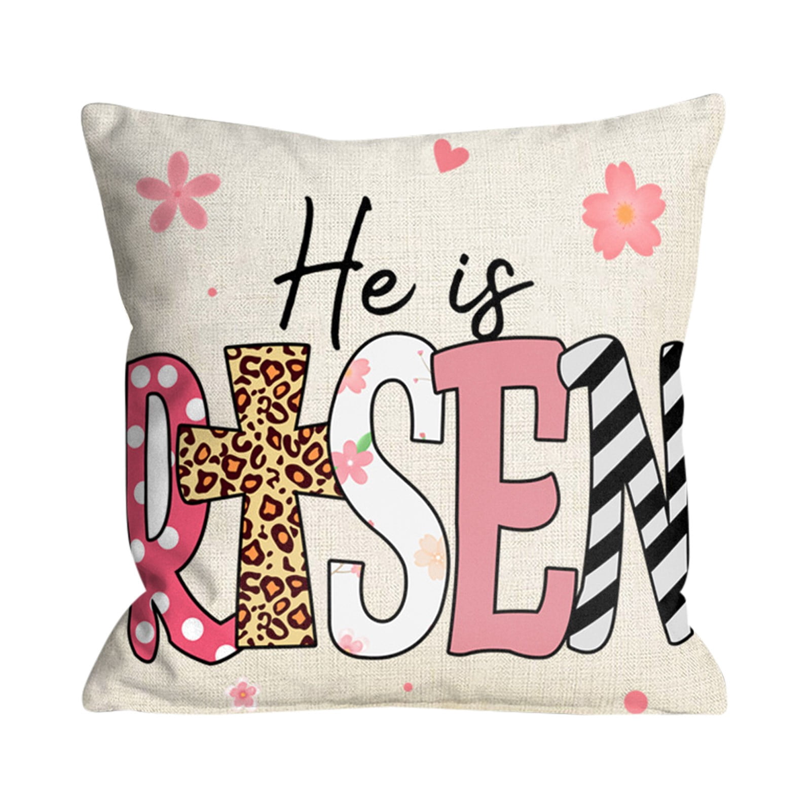 DBSFVPUS Clearance Spring Easter Pillow Covers Rabbit Bunny Decorative ...