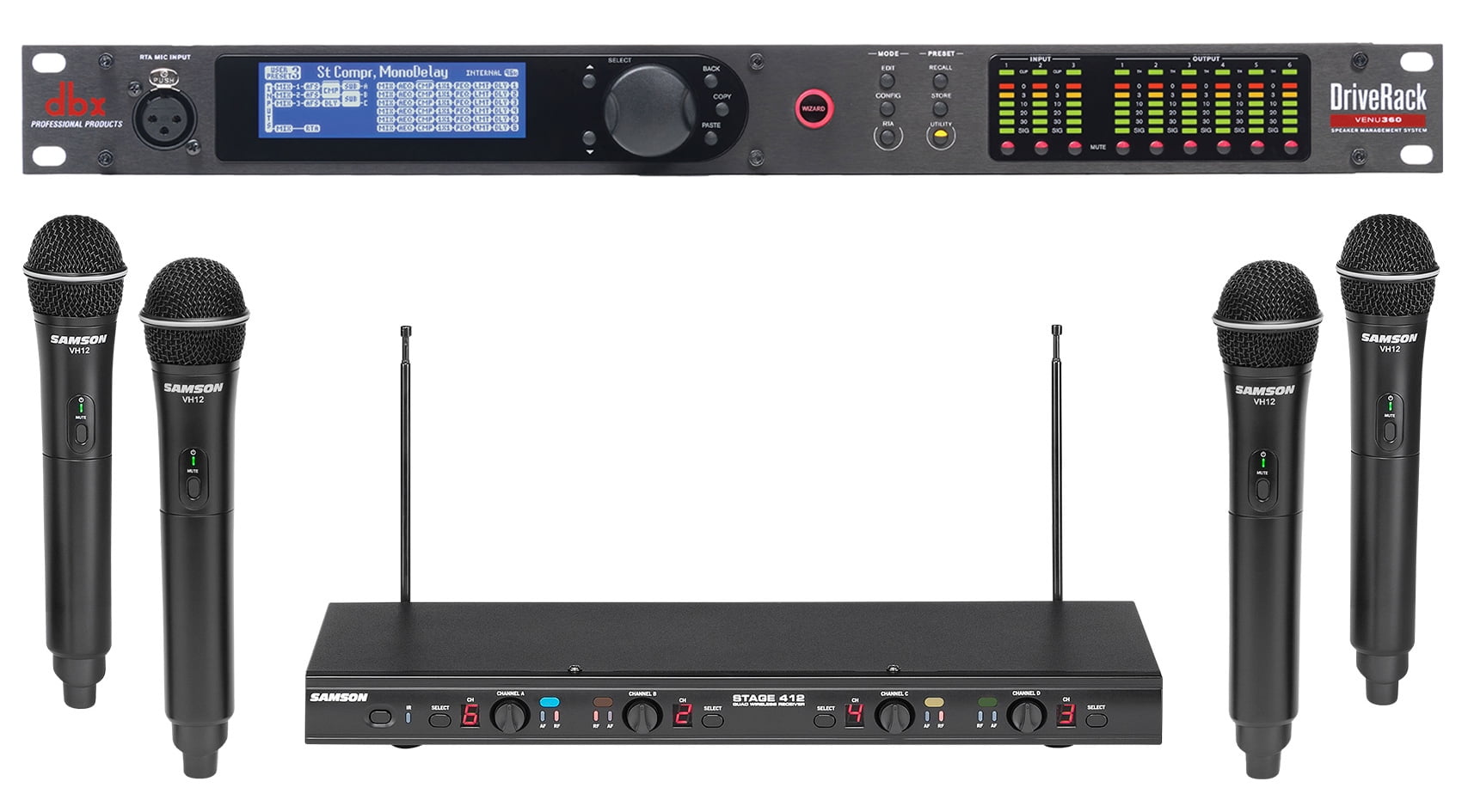 DBX VENUE360 VENU 360 DriveRack 3x6 PA Speaker Sound Processor System ...