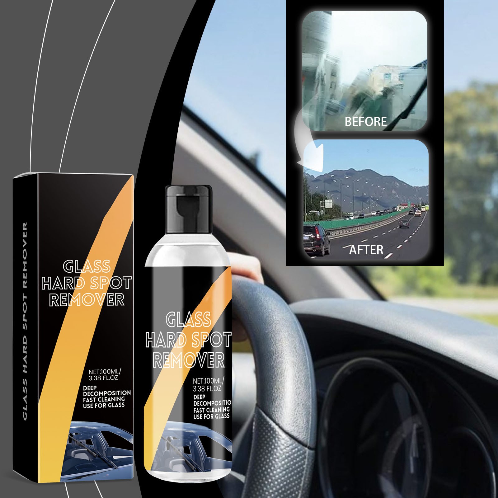 DBYLXMN 100ML Automotive Glass Oil Film Cleaner Penetrates And ...