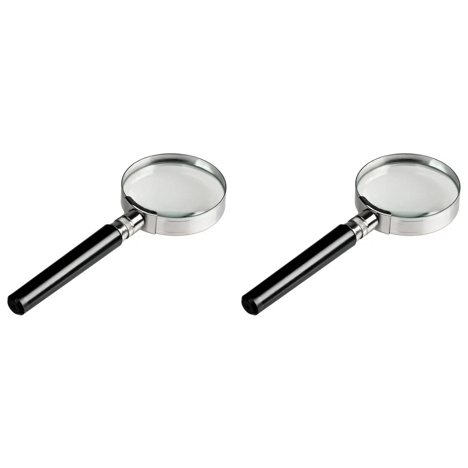 DBYLXMN 10X Magnifying Glass 2 Inch Handheld Glass Reading Magnifier ...
