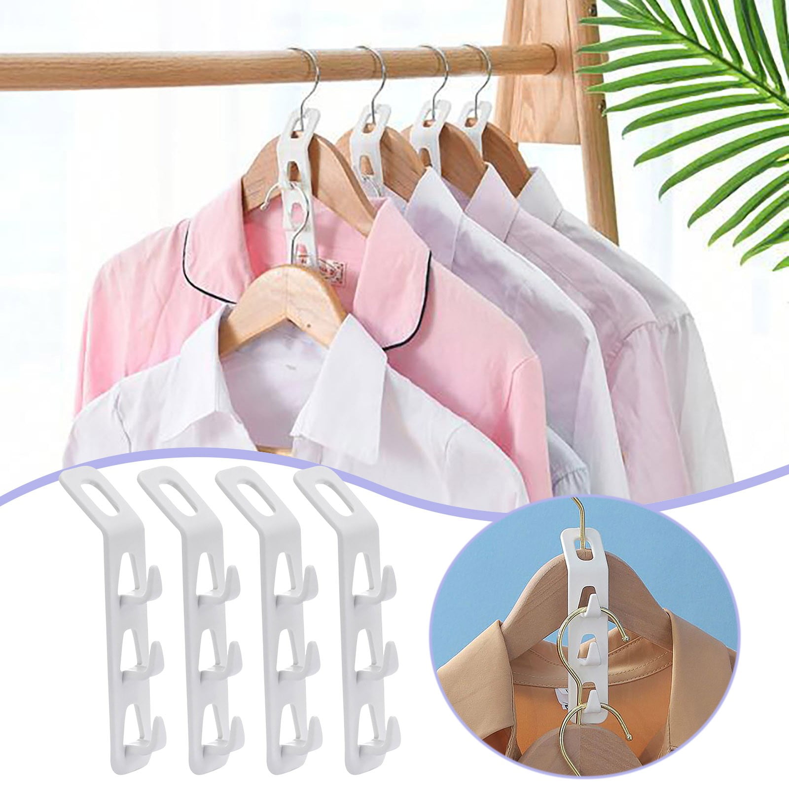 DBYLXMN Clothes Hanger Connector Hooks 2024 New Space Saving Hanger ...
