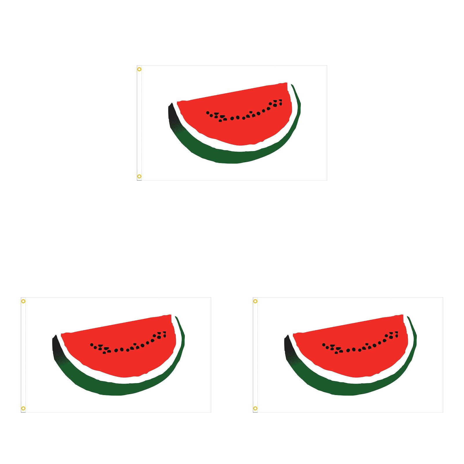 DBYLXMN Cute Flags for Room Watermelon Flag 3X5 Ft Outdoor Summer Fruit ...