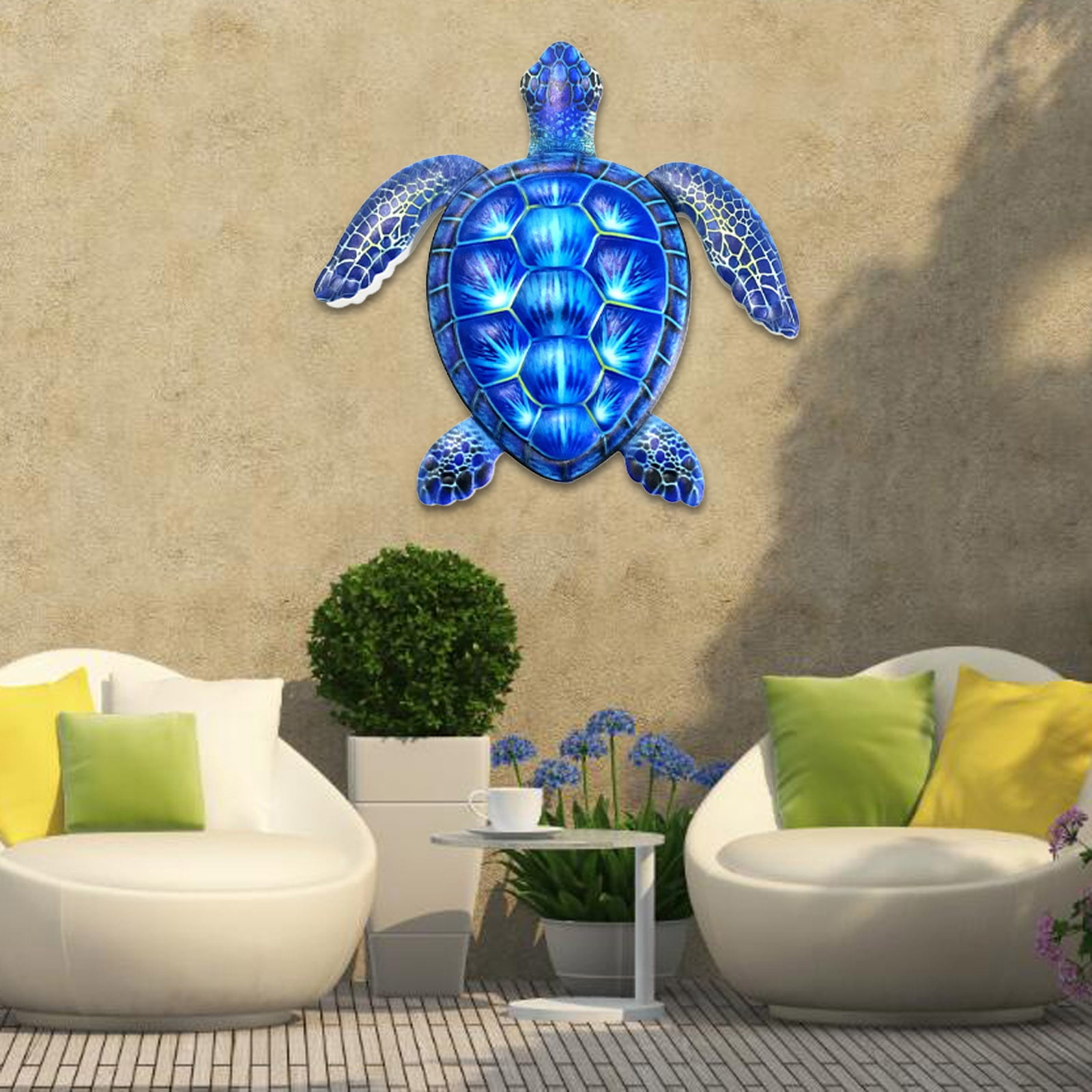 DBYLXMN Flat Metal Turtle Wall Hanging Home Craft For Gardens Living ...
