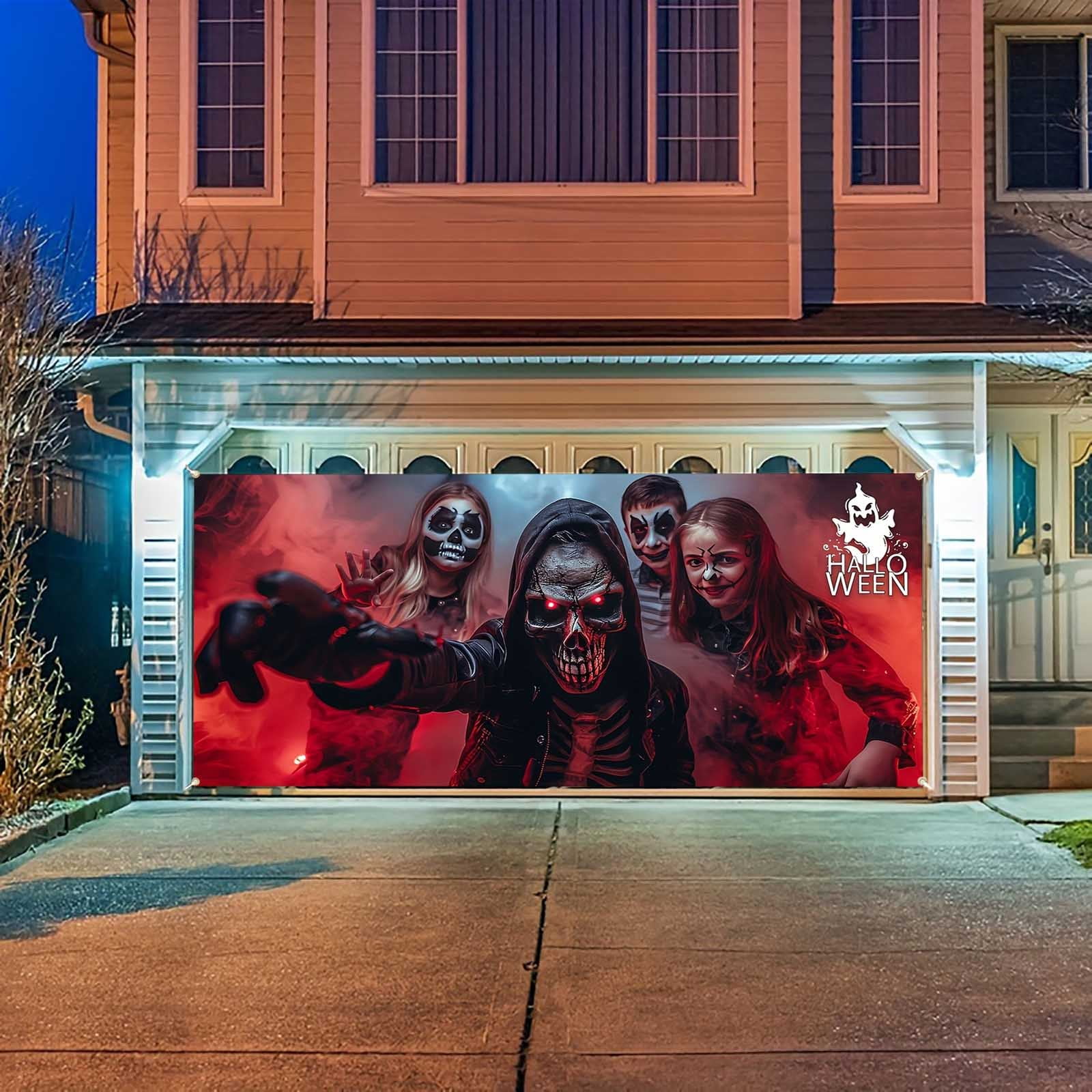 DBYLXMN Garage : Themed Banner With Haunting Graphics For Car ...