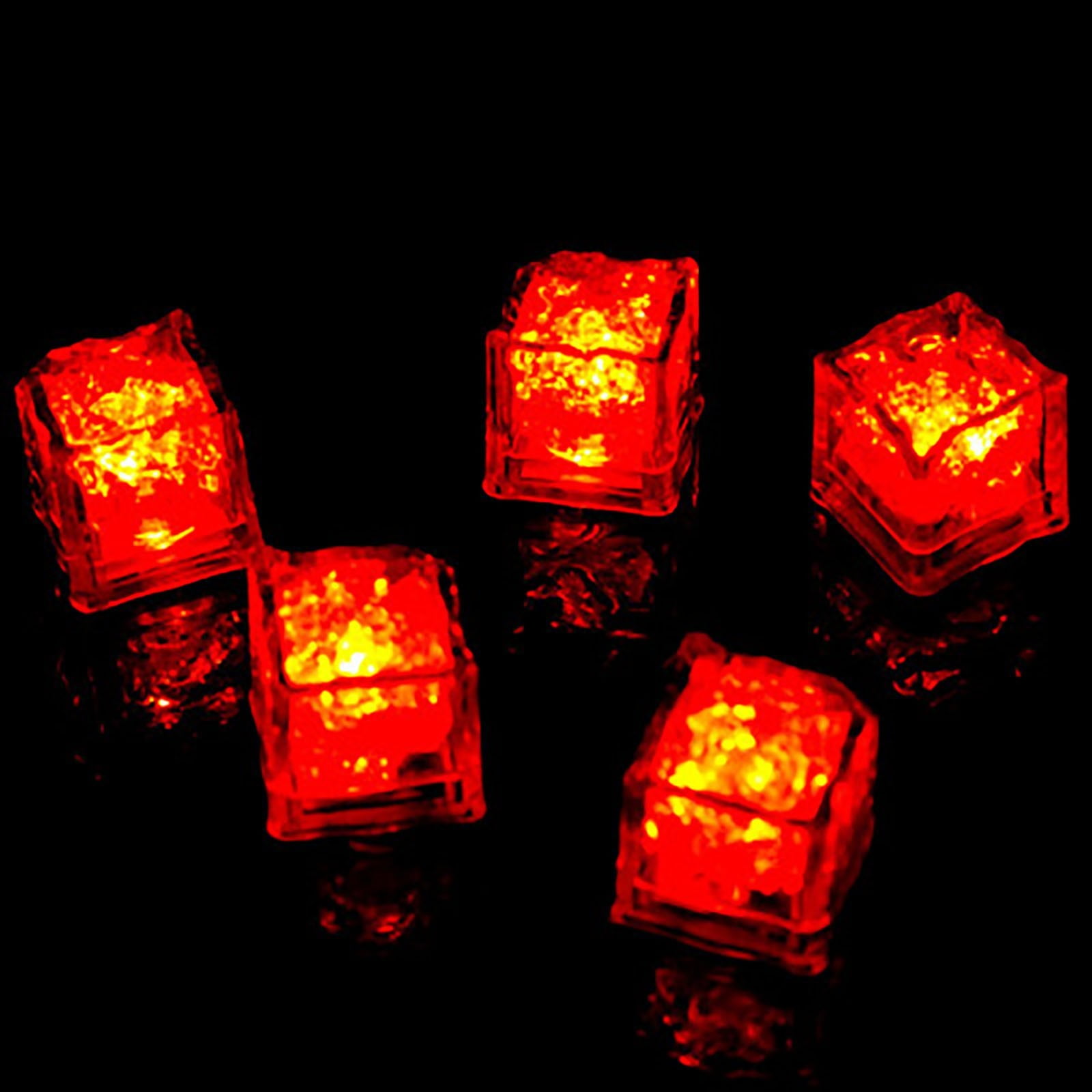 DBYLXMN Party Decorative LED Ice Cubes Light MultiColor Liquid Sensor ...