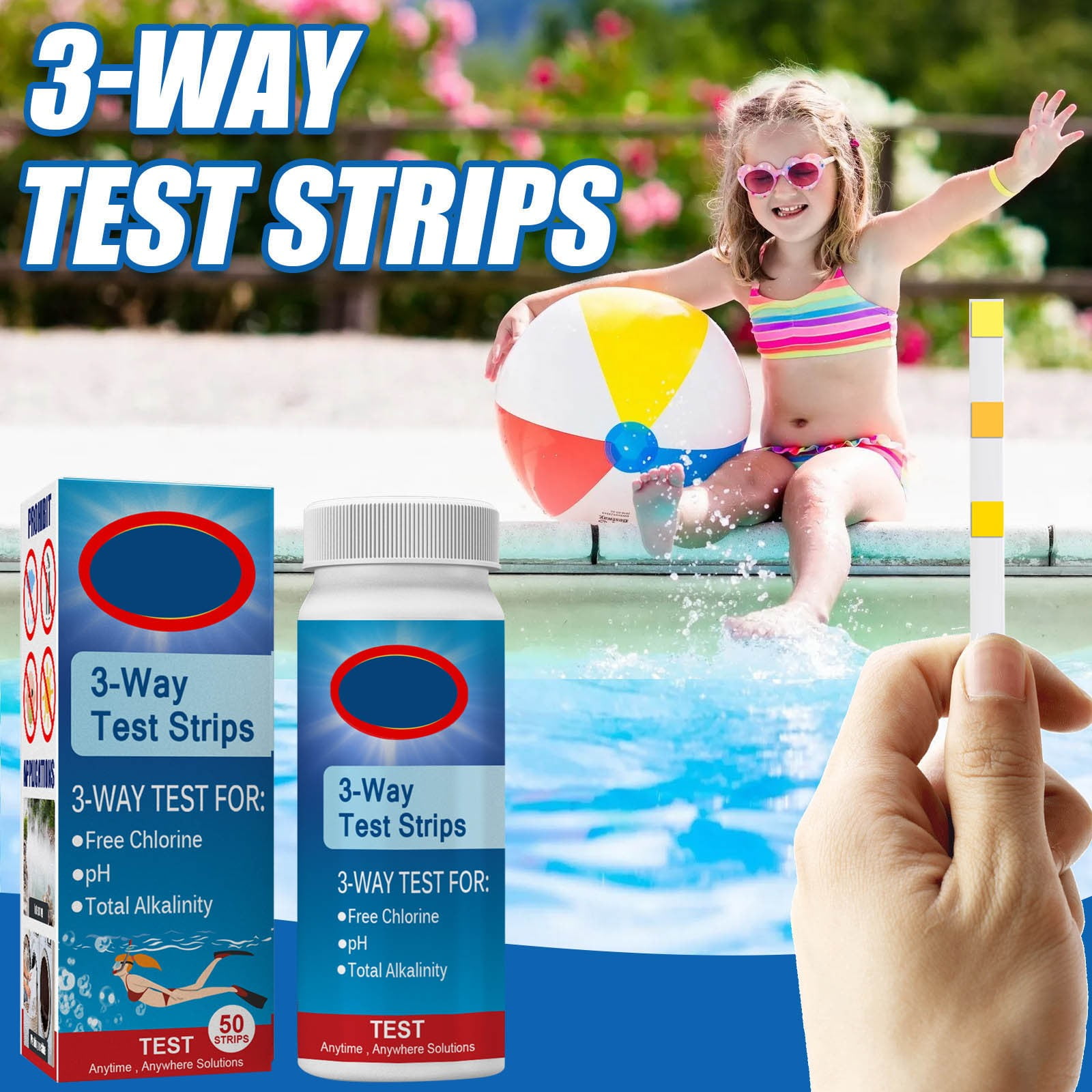 DBYLXMN Pool Water Total Alkalinity Hardness Pool Clean Water PH Test ... DBYLXMN Pool Water Total Alkalinity Hardness Pool Clean Water PH Test ...
