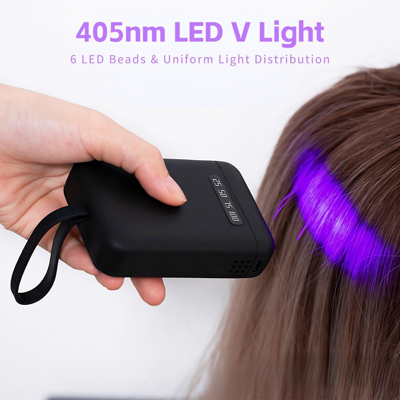 DBYLXMN Light Hair Extension Machine 405nm LED Light Hair Extension Kit ...